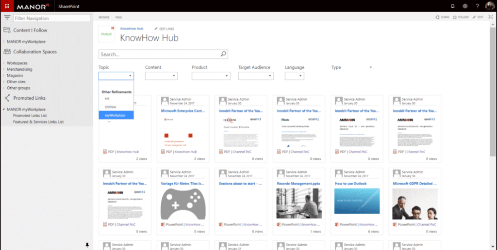 Introduction Digital Workplace - MyWorkplace by Manor | innobit ag